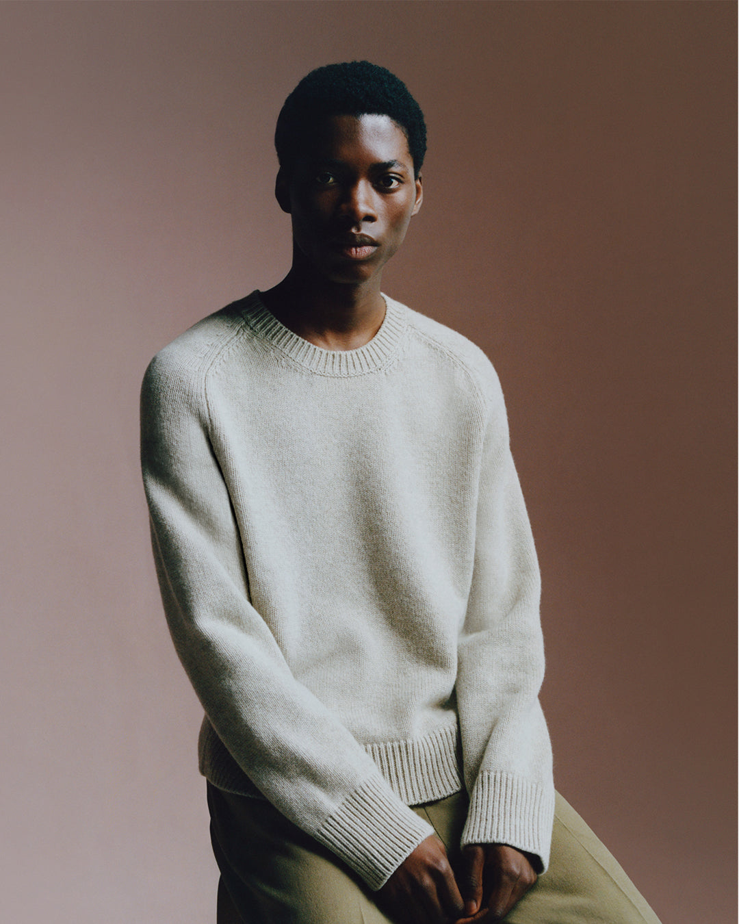 Mens Rosh Crewneck in Oat – &Daughter